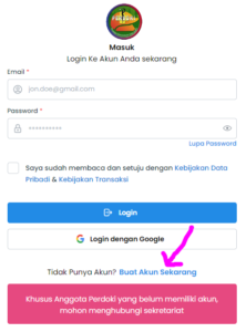 Panduan Cara Membuat Akun Sebagai Mitra Perdoki – Perdoki